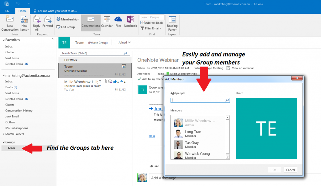 Groups in Office 365 - Collaborate Simply & Securely